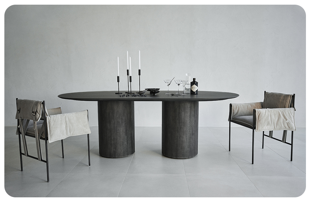 mesa de jantar round : Folio